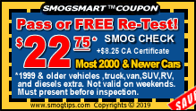 Smog Check Sacramento | Coupons & Promos from $17.95 in CA